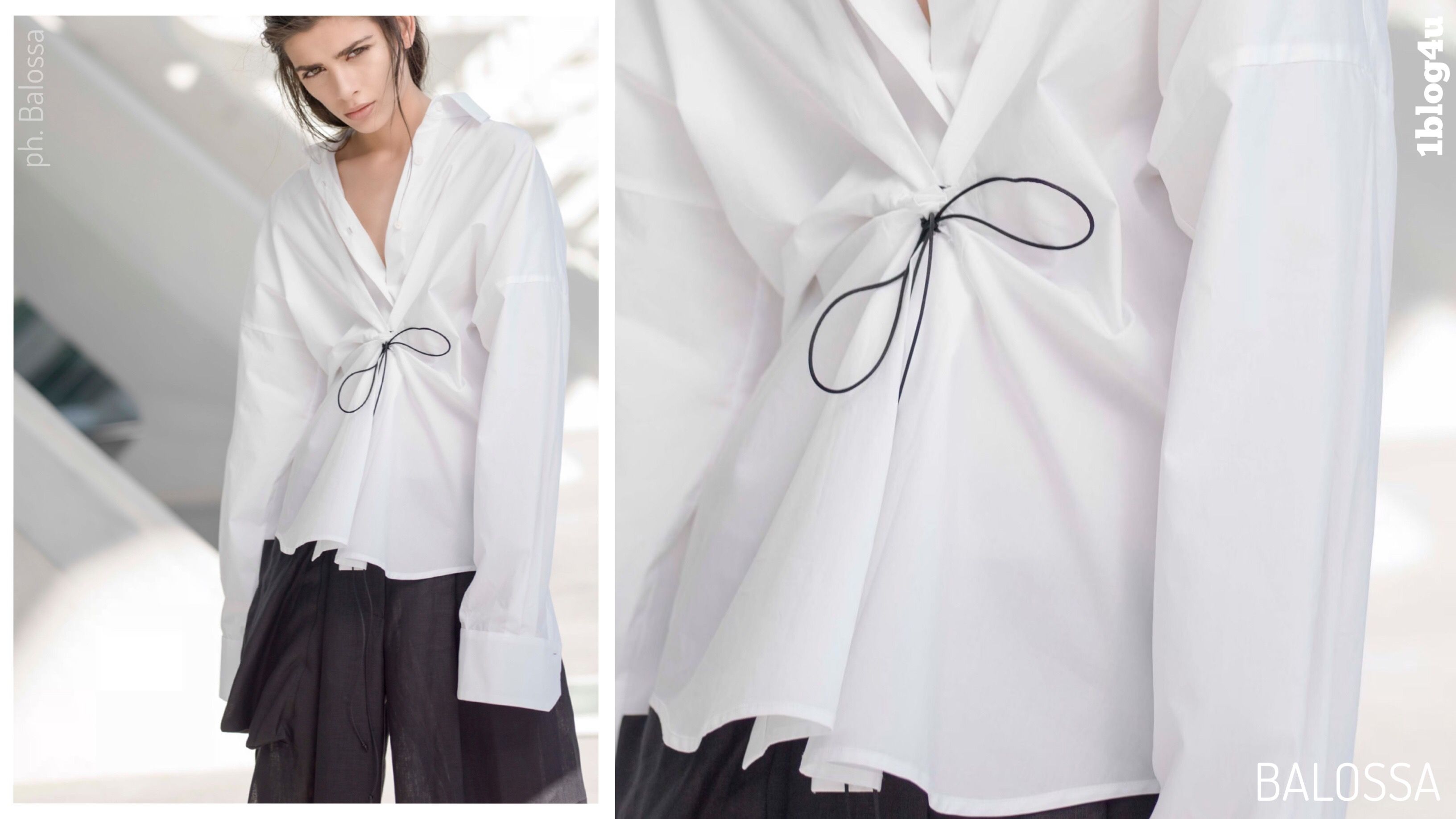 BALOSSA white shirt by Indra Kaffemanaite: Spring-Summer 2019 – 1blog4u